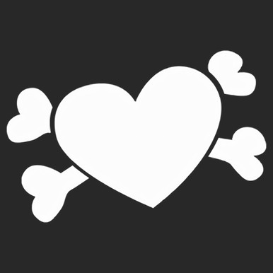 JDM Heart Skull Vinyl Decal Sticker - The Decal Master - Premium Decal ...