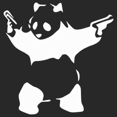 JDM Panda with guns Vinyl Decal Sticker - The Decal Master - Premium ...