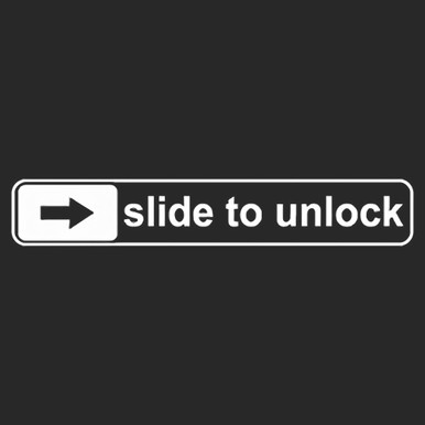 Iphone Slide to unlock Vinyl Decal Sticker - The Decal Master - Premium ...