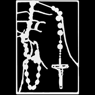Catholic Rosary Decal Sticker