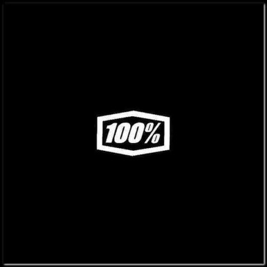 100 Percent Plaque Decal Sticker