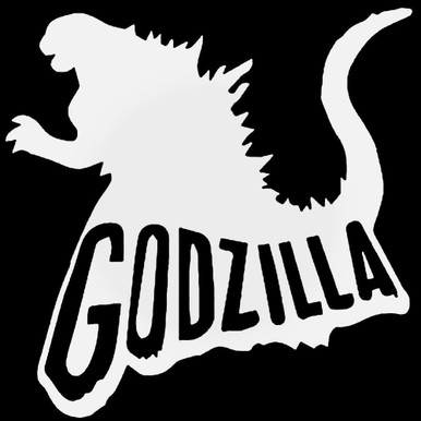 Godzilla Text Vinyl Decal Sticker