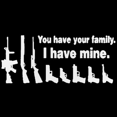Gun Family V2 Decal Sticker