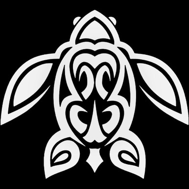 Hawaiian Hawaii Sea Turtle Style 4 Decal