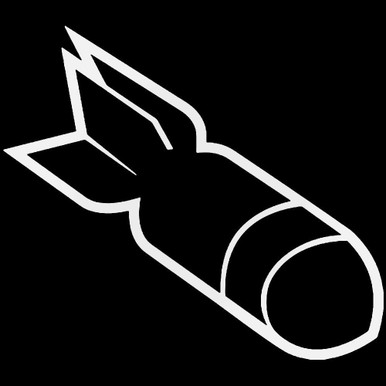 Jdm Nuke Bomb Japanese Vinyl Decal Sticker