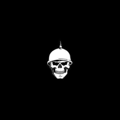 Military Skull 1 Decal Sticker