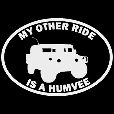 My Ride Humvee Military Vehicle Vinyl Decal Sticker