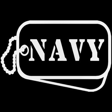 Navy Military Tags Vinyl Decal Sticker