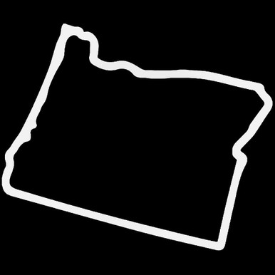 Oregon State Map Vinyl Decal Sticker