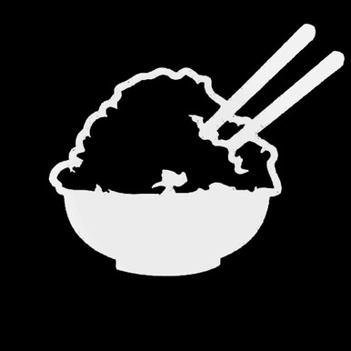 Rice Bowl Decal Sticker