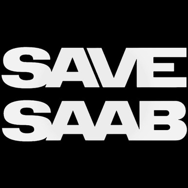 Save Saab Decal Sticker 3