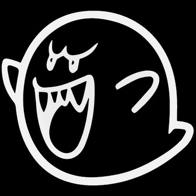 Super Mario Boo Vinyl Decal Sticker