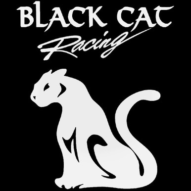Black Cat Racing Sticker