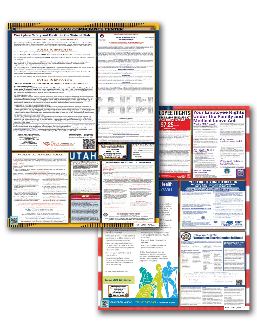 Utah State and Federal Poster Set (2024)