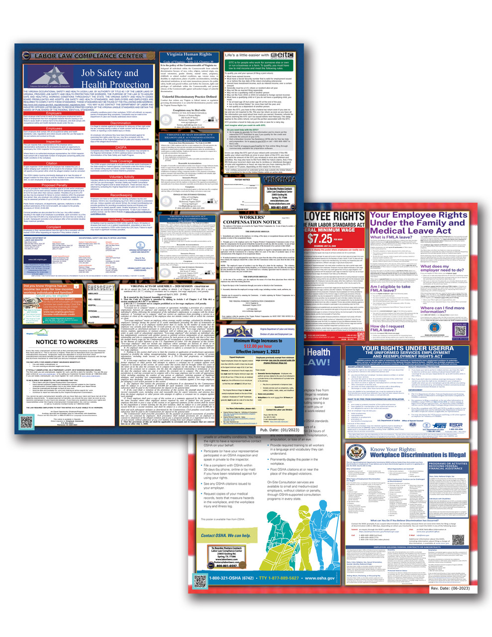 Virginia State and Federal Poster Set (2025)