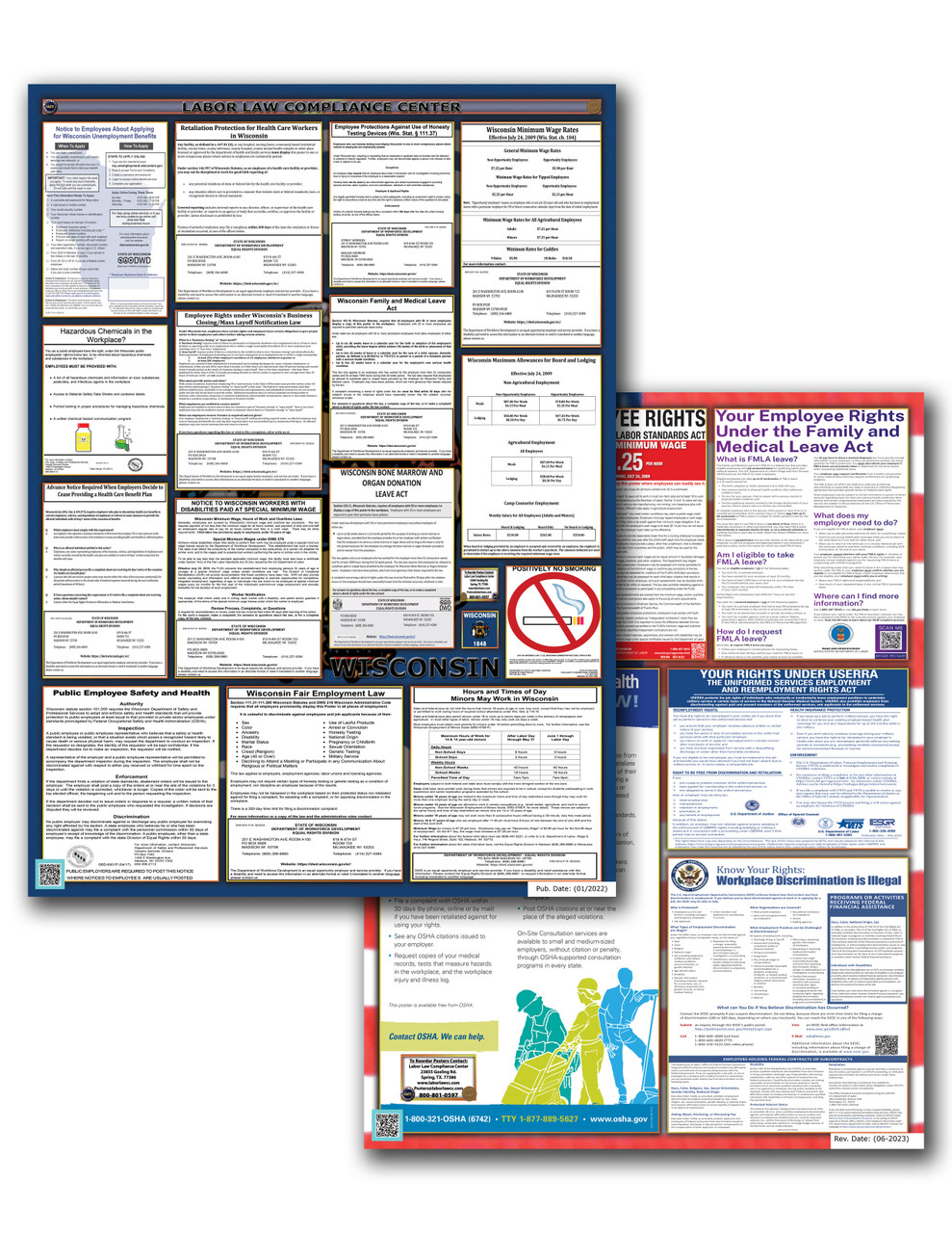 Wisconsin State and Federal Poster Set (2024)