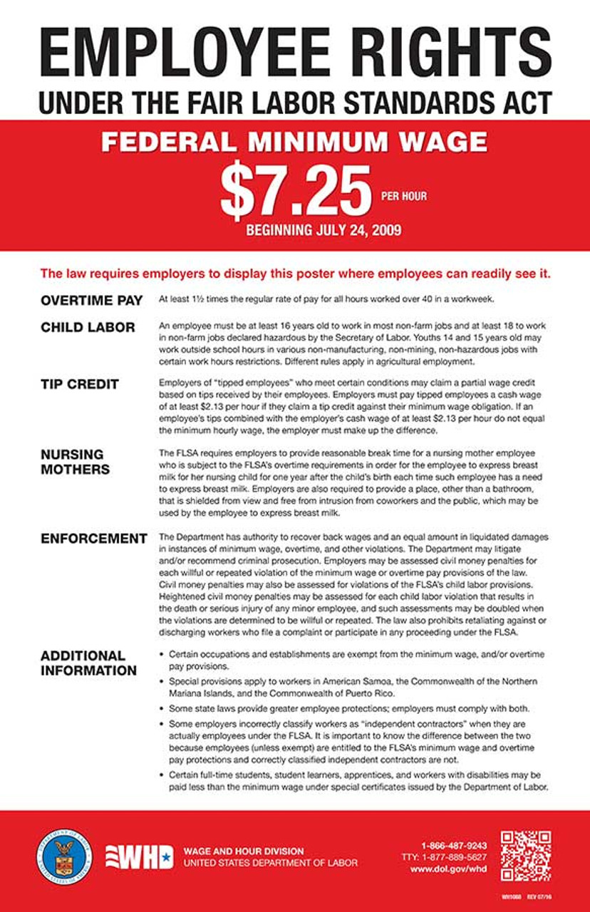 Federal Minimum Wage FLSA Posting federal-minimum-wage-flsa-posting