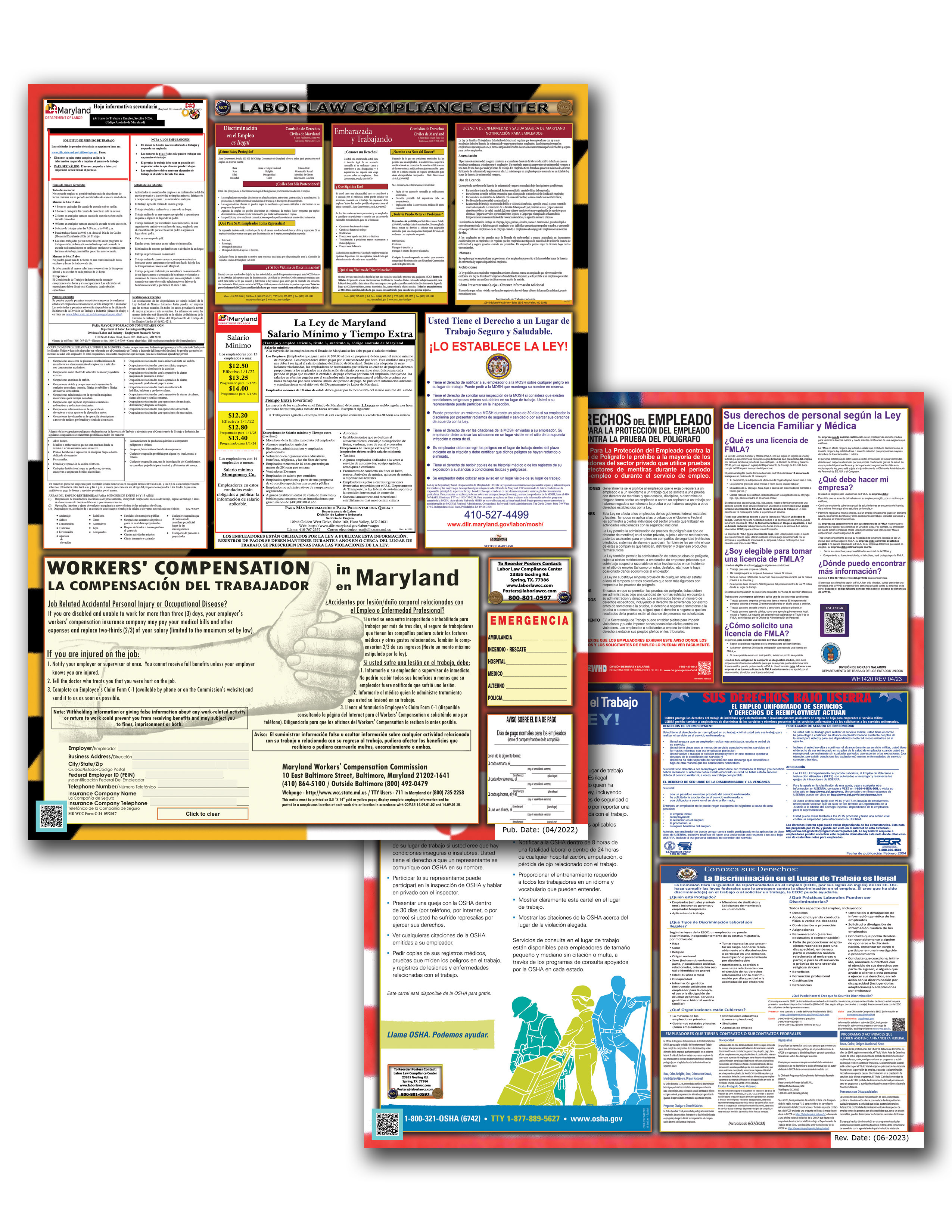 Required 2026 Maryland State & Federal Labor Law Posters