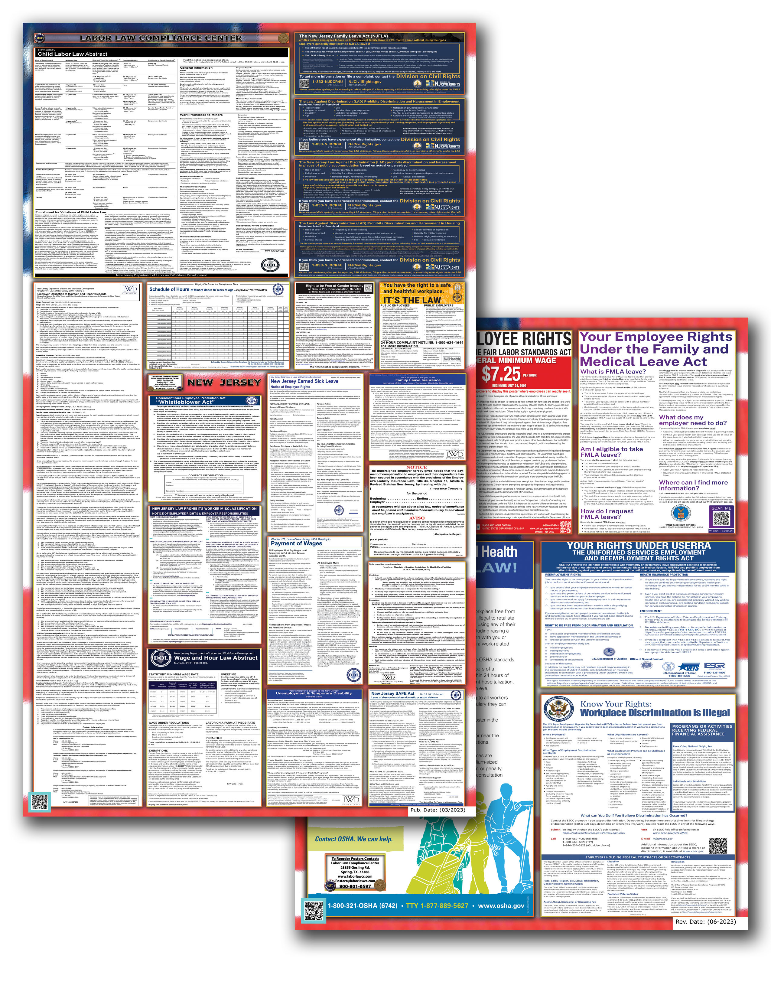 Required 2026 New Jersey State & Federal Labor Law Posters