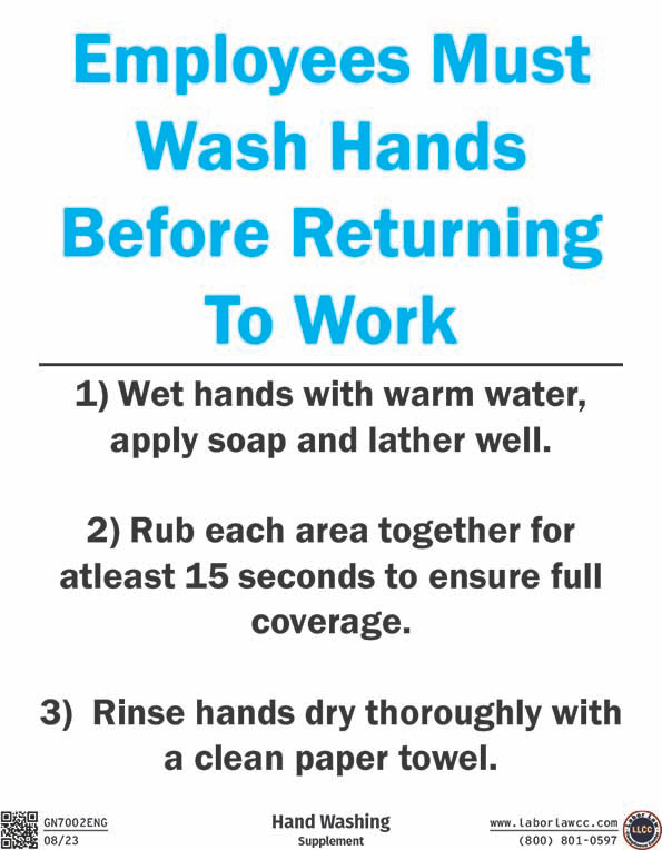 Hand washing poster
