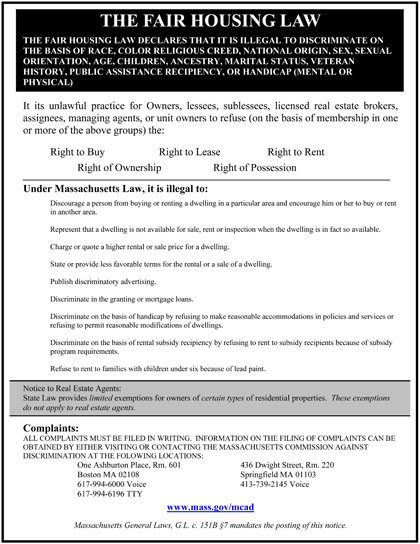 Fair Housing Poster