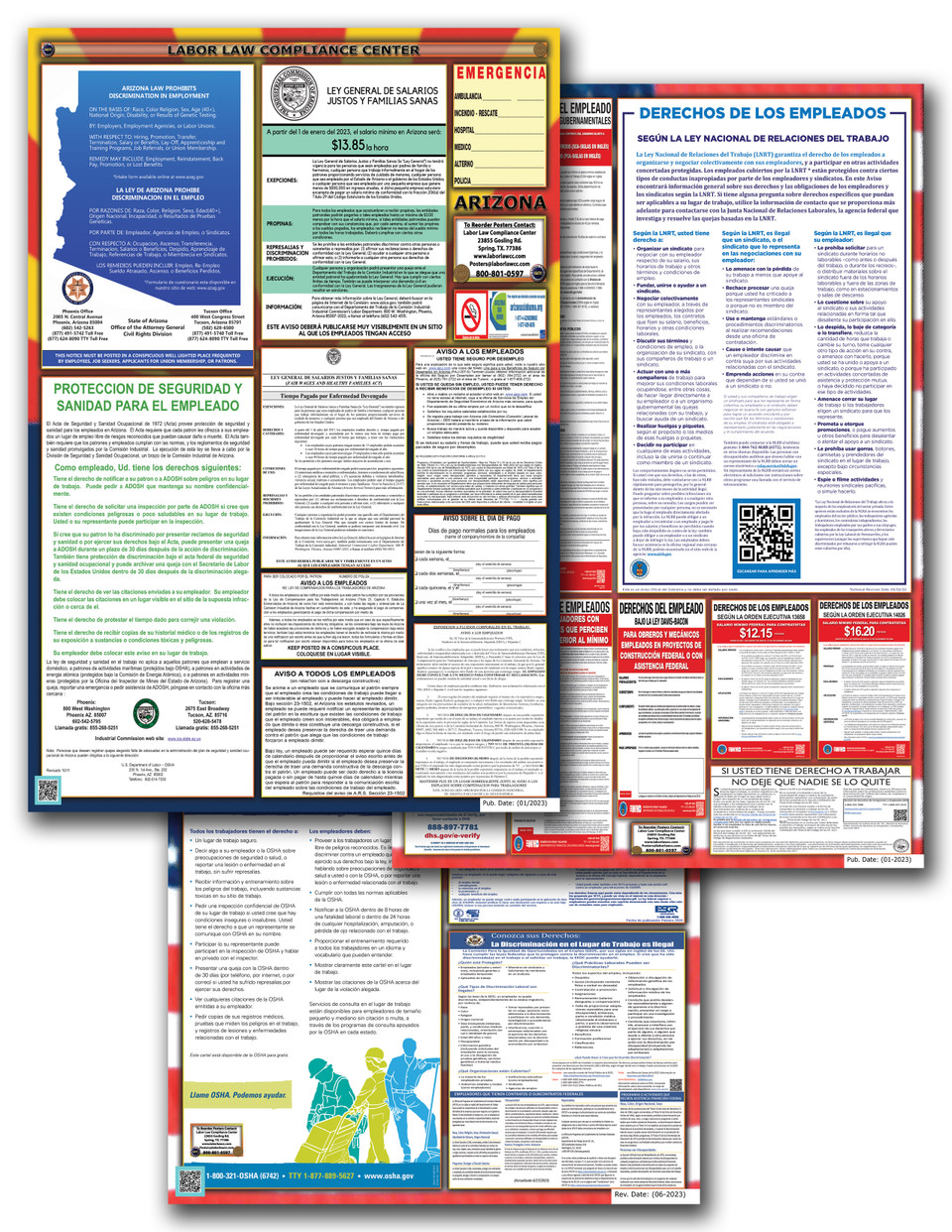 Arizona State and Federal Poster Set (2025)