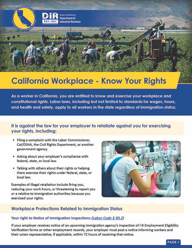 California Disability Insurance Provisions New Hire Pamphlet Packet
