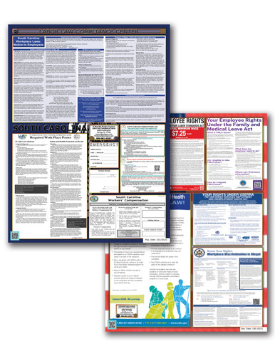 South Carolina State and Federal Poster Set (2024)