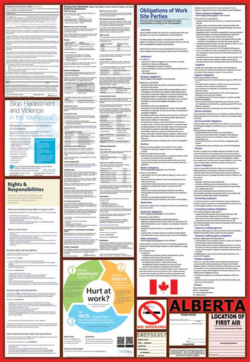 Alberta, Canada Labor Law Poster