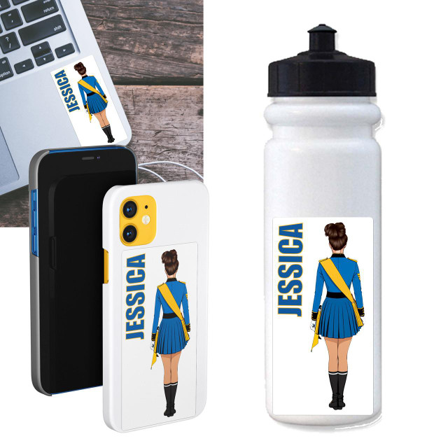Personalized Color Guard Stickers