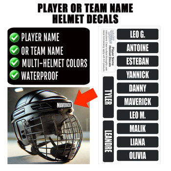 Custom Helmet Decals: Personalize Your Team's Identity