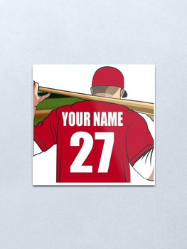 Personalized Baseball Metal Print
