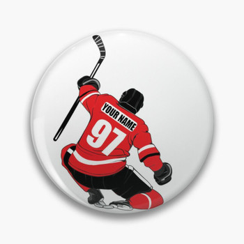 Personalized Hockey Button