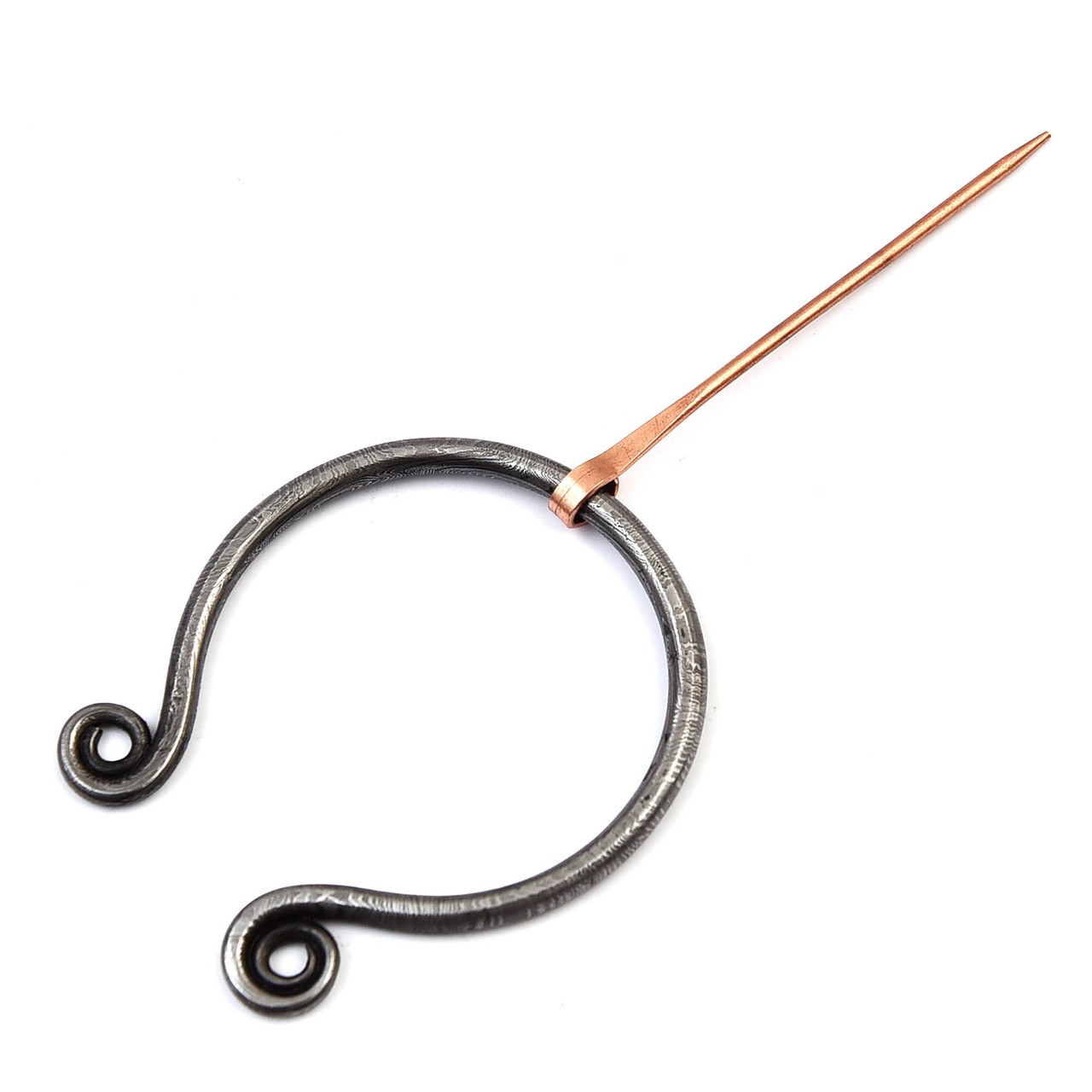 Timeless Style Hand Forged Damascus Steel Celtic Penannular Brooch ...