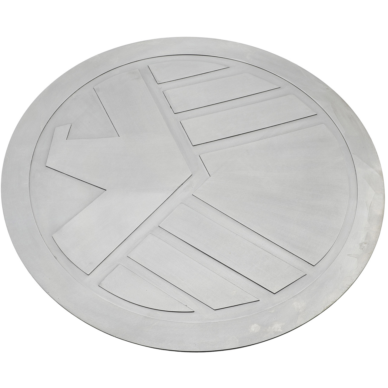 Eagle Polish Shield - Polished Mild Steel Round Shield with Belt Handle ...