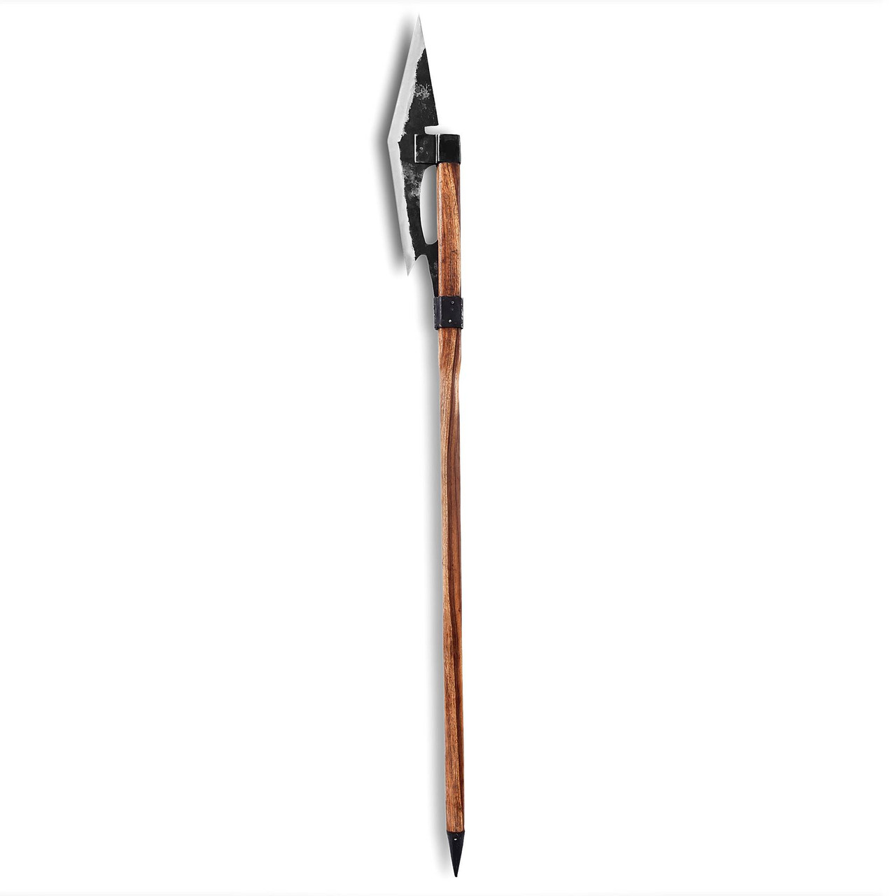 Medieval Battle Axe Polearm – Forged Steel Replica Weapon