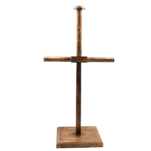 Medieval Armor Display Stand – Wooden Breastplate and Helmet Holder
