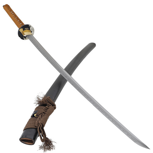 Midnight Flame Katana – Hand-Forged High Carbon Steel Samurai Sword in ...