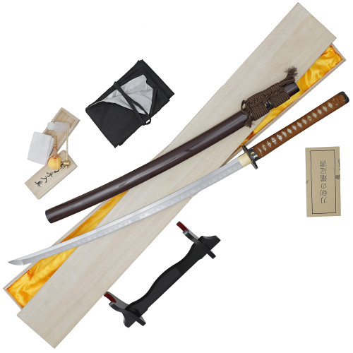 Midnight Bloom Katana – Hand-Forged 1095 High Carbon Steel Samurai Sword