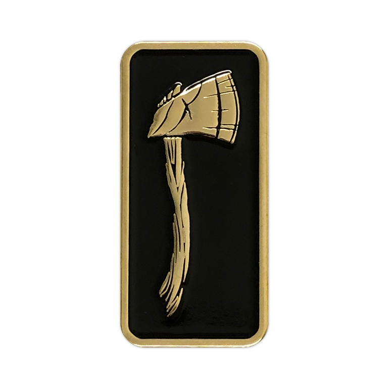 Hatchet Gold Enamel Pin - Seventh.Ink