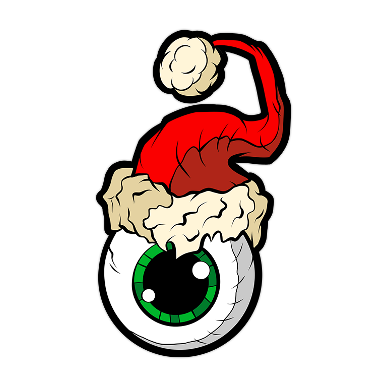 Santa Eye Die Cut Sticker - Seventh.Ink