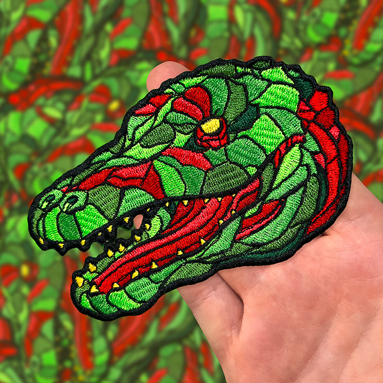 Gator Head Patch - Seventh.Ink