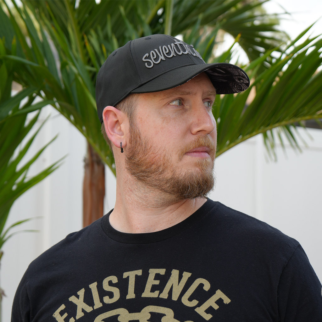 Norseman Noir Snapback Hat - Seventh.Ink