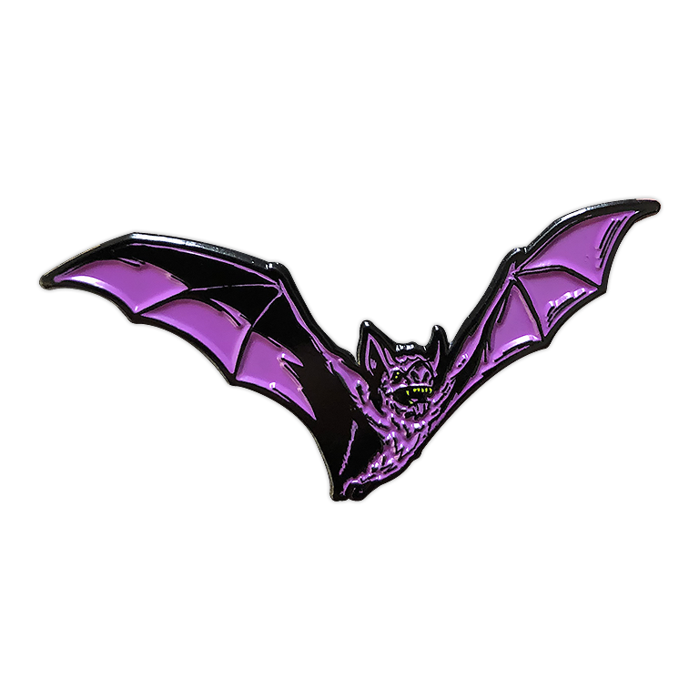 Purple Bat Enamel Pin - Seventh.Ink