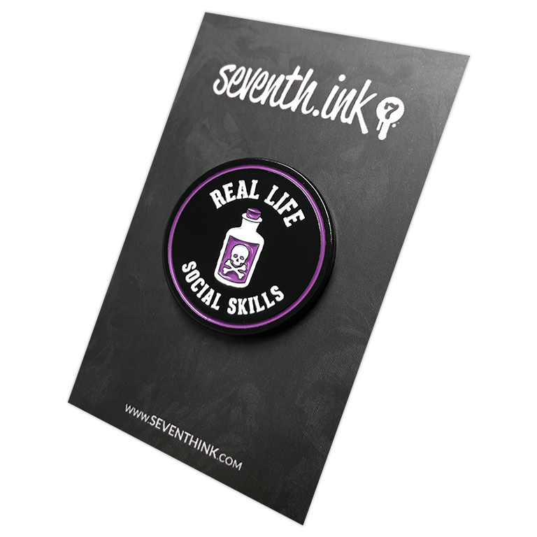 Real Life Social Skills Enamel Pin - Seventh.Ink