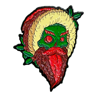 Dark Santa Enamel Pin - Limited Edition (Subscription & Patreon Exclusive) - Seventh.Ink
