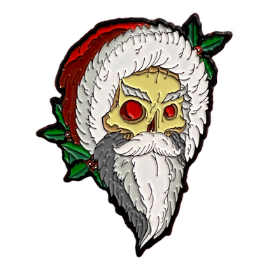 Dark Santa Enamel Pin - Seventh.Ink
