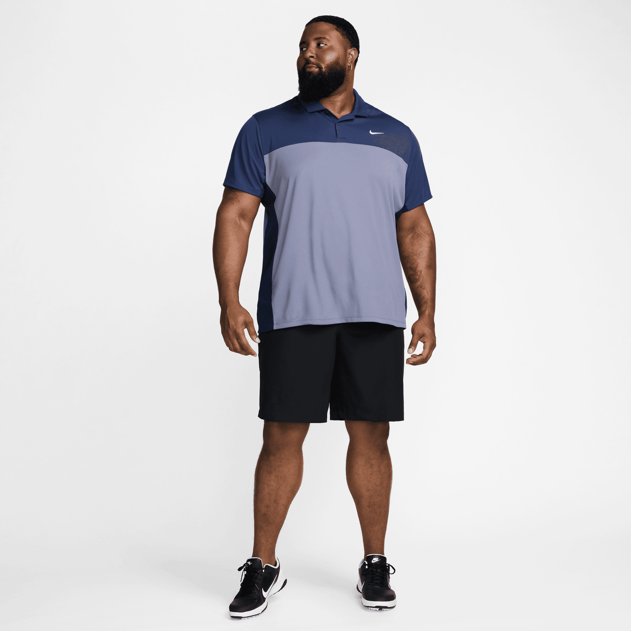 Nike Dri Fit Victory + Mens Golf Polo Shirt - Navy | Golfsupport