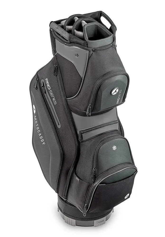 Motocaddy Pro Series Cart Bag - Black/Charcoal | Golfsupport.com