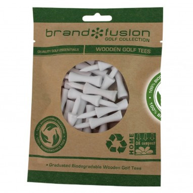 Buy now Brand Fusion Biodegradable Wooden Golf Tees - Golfsupport.com